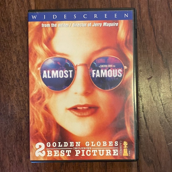 Columbia Pictures | Media | Almost Famous Dvd Movie Golden Globe Winner ...